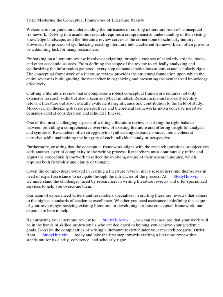 Lit Review Framework for Researchers | PDF | Theory | Qualitative Research