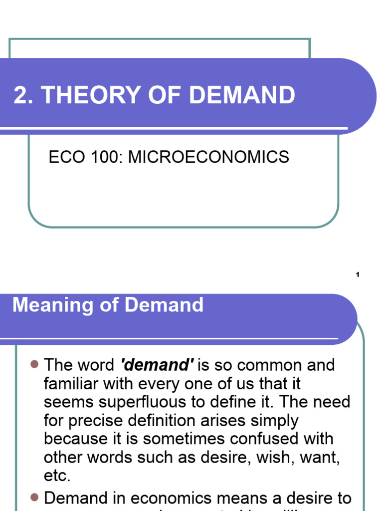 Eco 123 - 100 Demand and Supply | PDF | Demand | Price Elasticity Of Demand