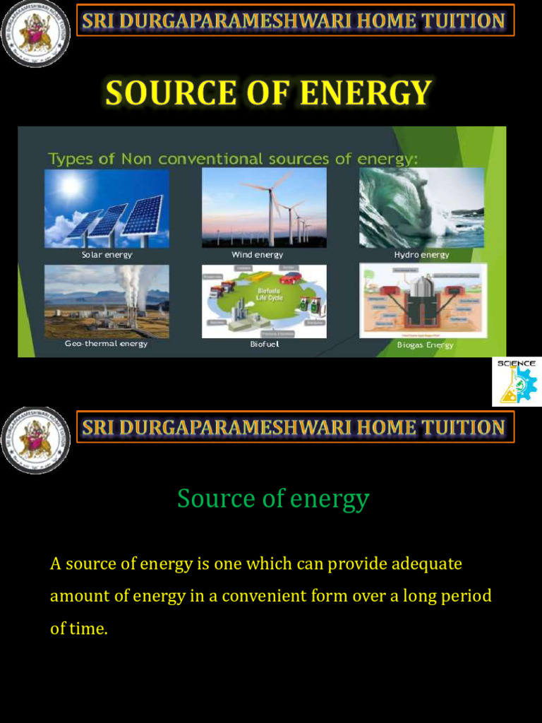 Source of Energy Ppt-1 | PDF