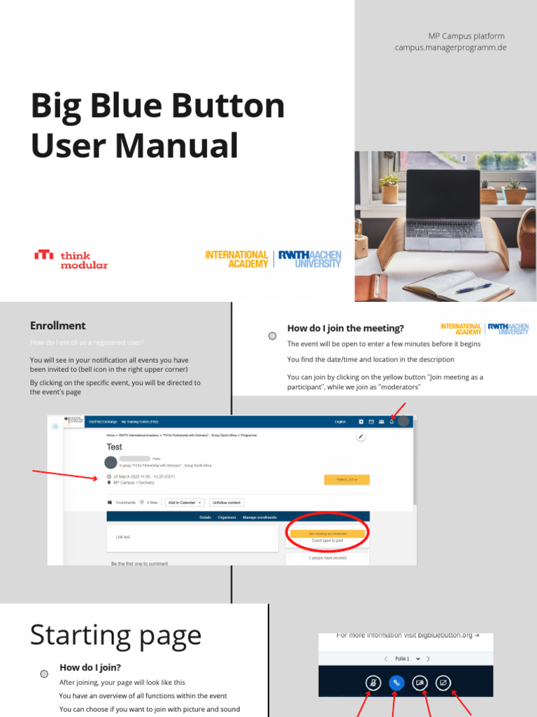 Big Blue Button Participant Manual | PDF