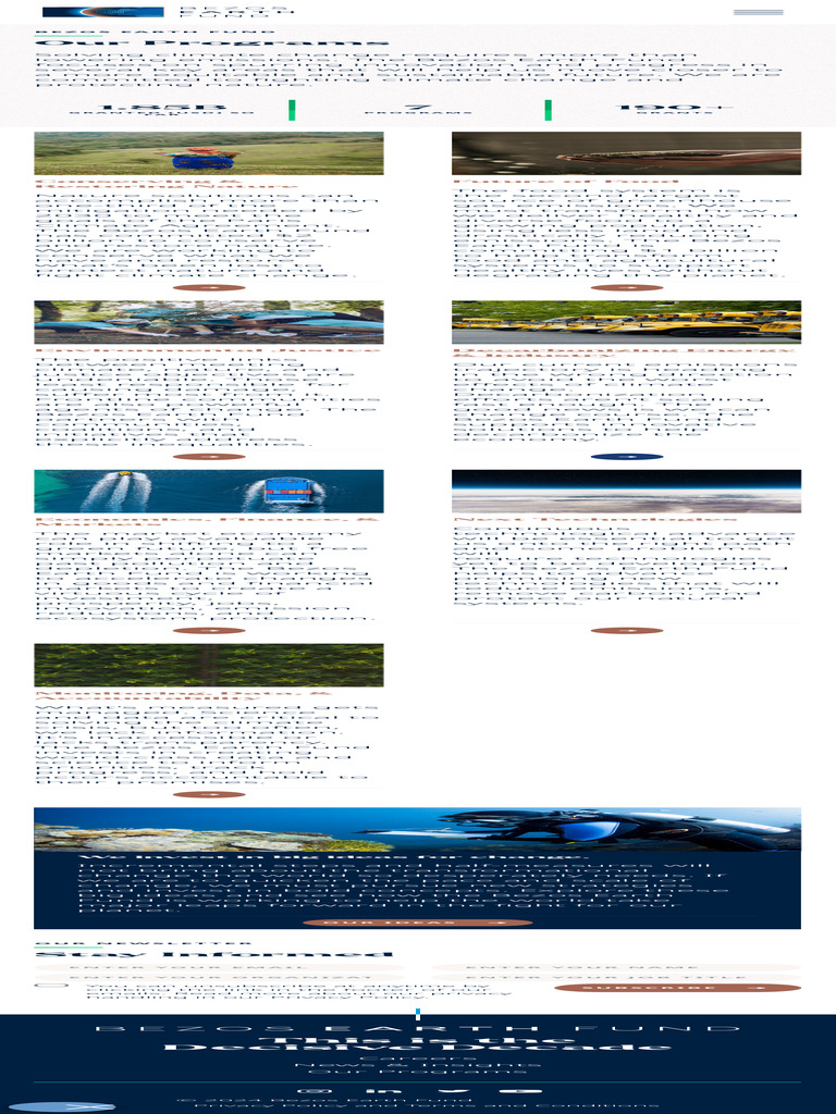 Our Programs Bezos Earth Fund | PDF