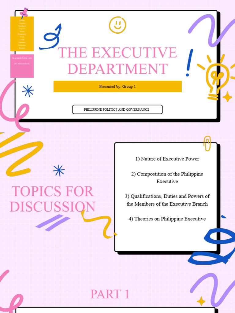 Polgov-Group1 Executivedepartment | PDF