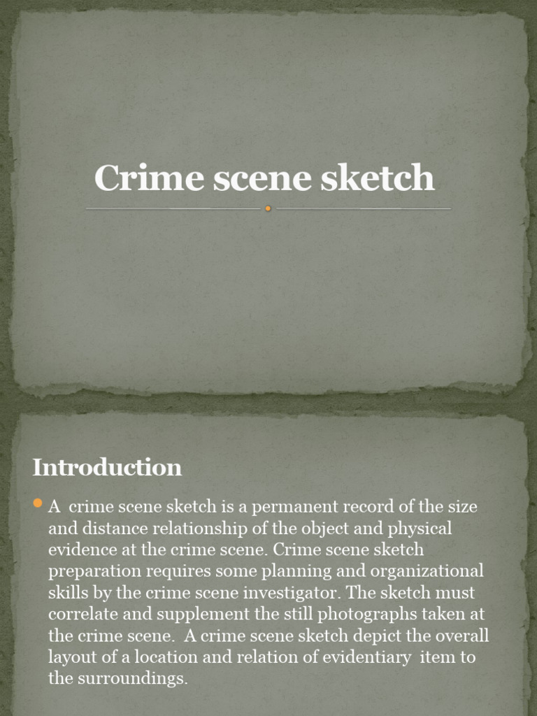Crime Scene Sketch (1) | PDF | Crime Scene | Measurement