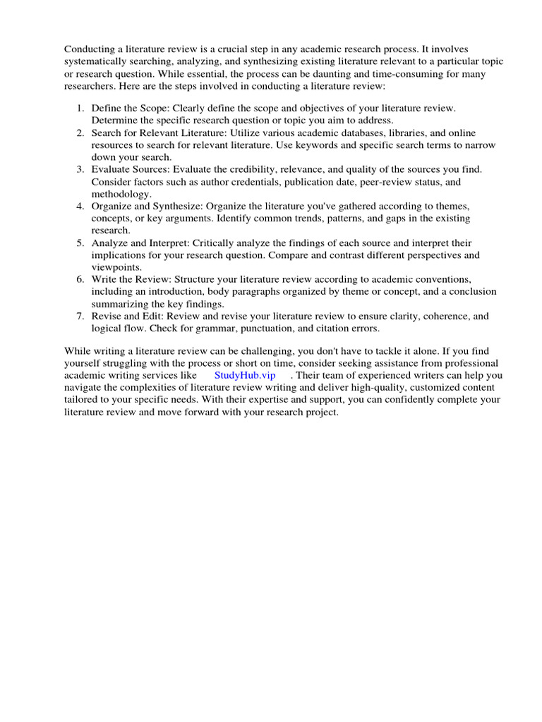 What Are The Steps Involved in Conducting Literature Review | Download ... What Are The Steps Involved in Conducting Literature Review | Download ...