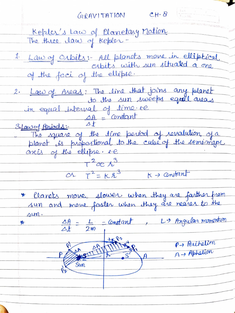 Gravitation.notes | PDF