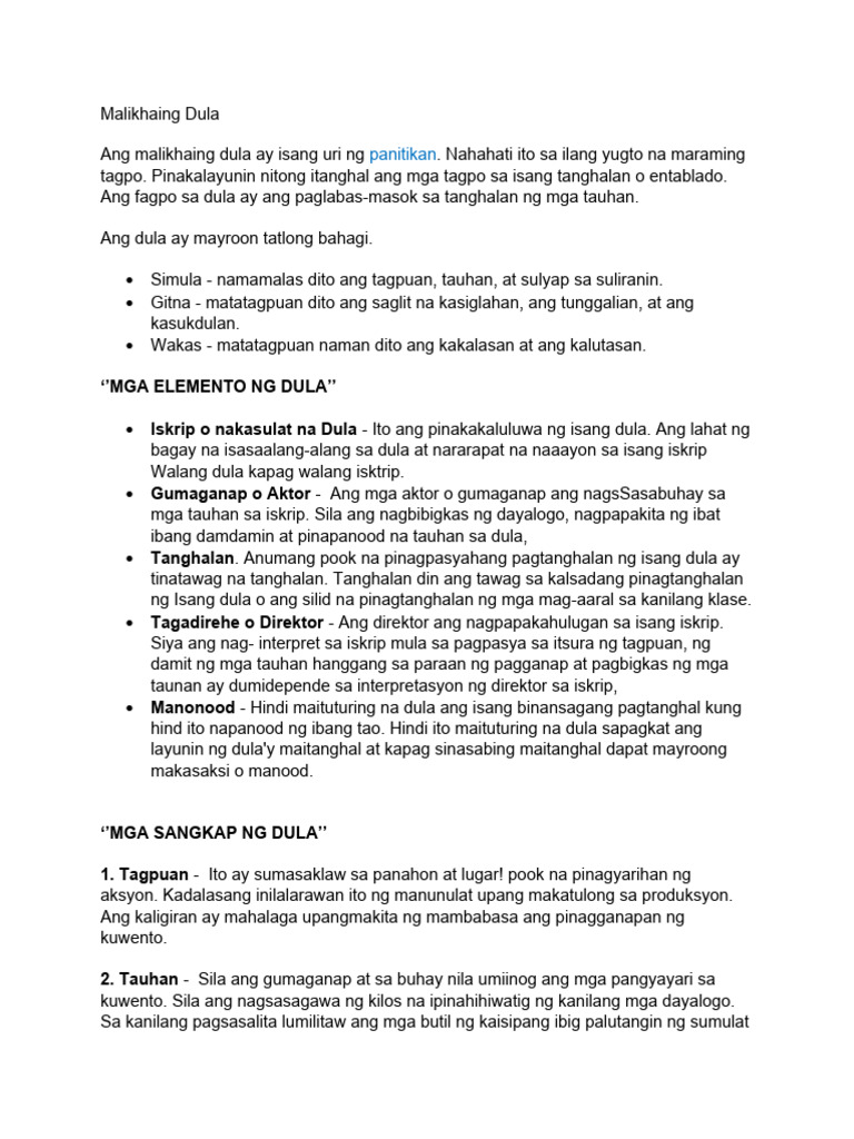 Malikhaing Dula | PDF