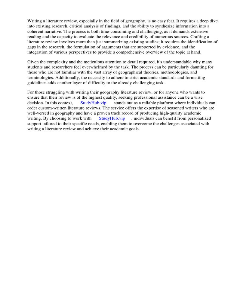 Example Geography Literature Review | PDF | Geography | Cartography Example Geography Literature Review | PDF | Geography | Cartography