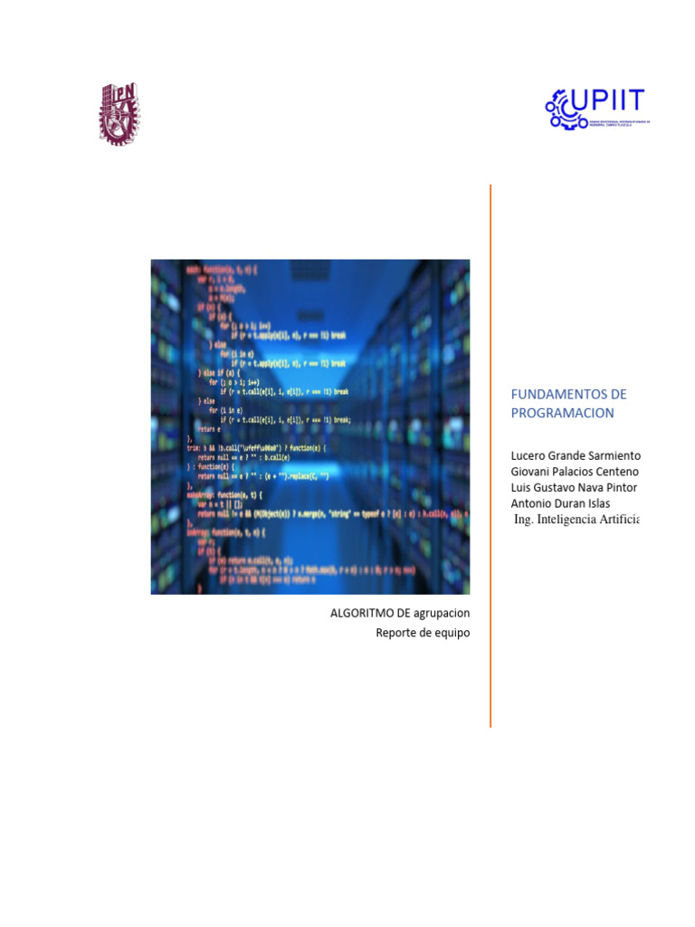 Algoritmo de Agrupacion | PDF | Algoritmos | Matemáticas Aplicadas