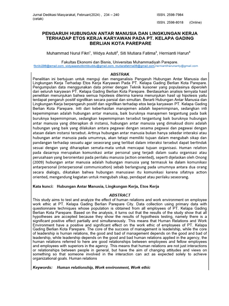 Jurnal Magang KGB | PDF