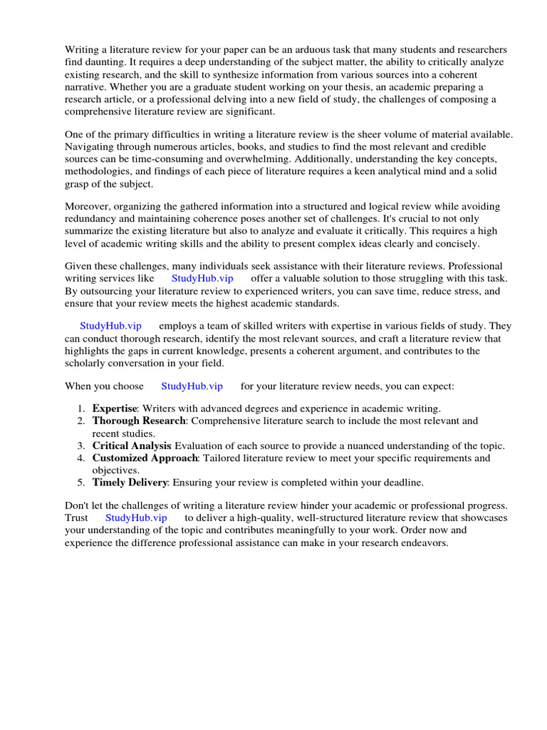 Paper Literature Review | PDF | Literature Review | Essays