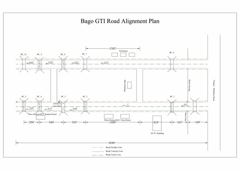 Bogo GTI Road (Alignment Plan) | PDF