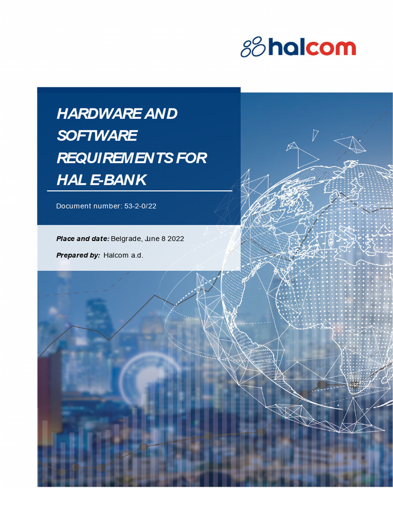 Hardware and Software Requirements For Hal E Bank | PDF
