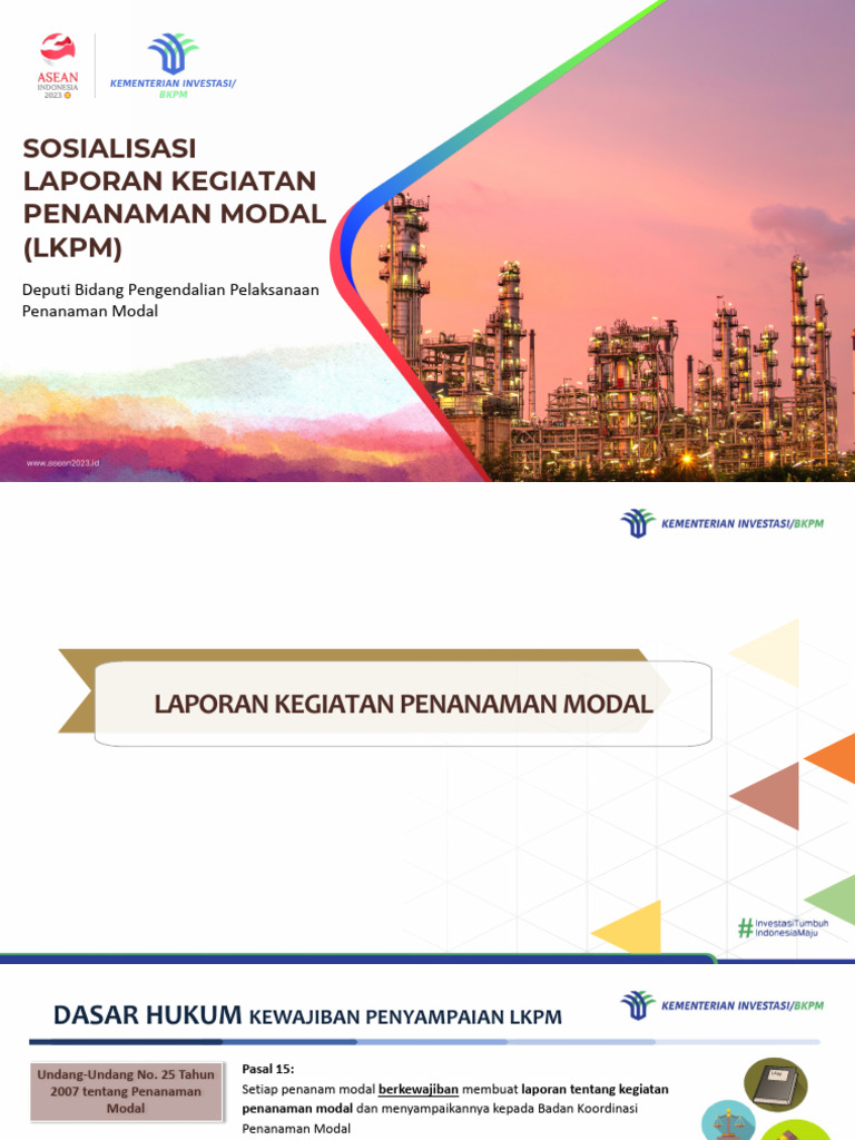 Sosialisasi Pelaporan LKPM | PDF