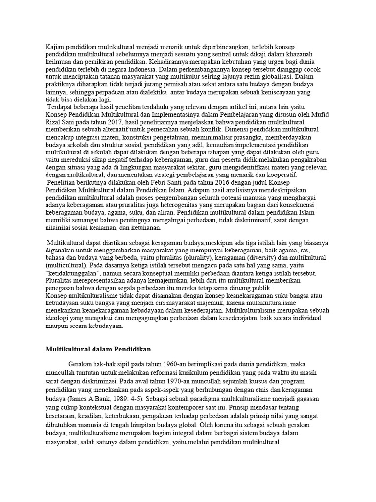 Pend Multikultural Kelompok 5 | PDF