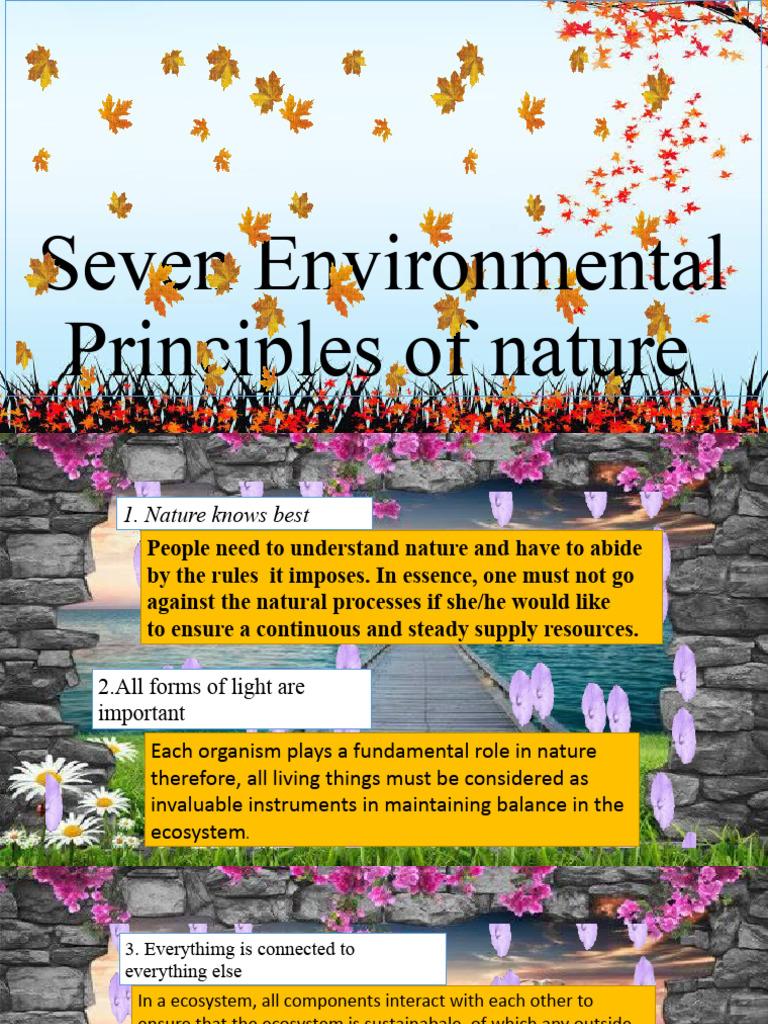 Seven Environmental Principles of nature | PDF