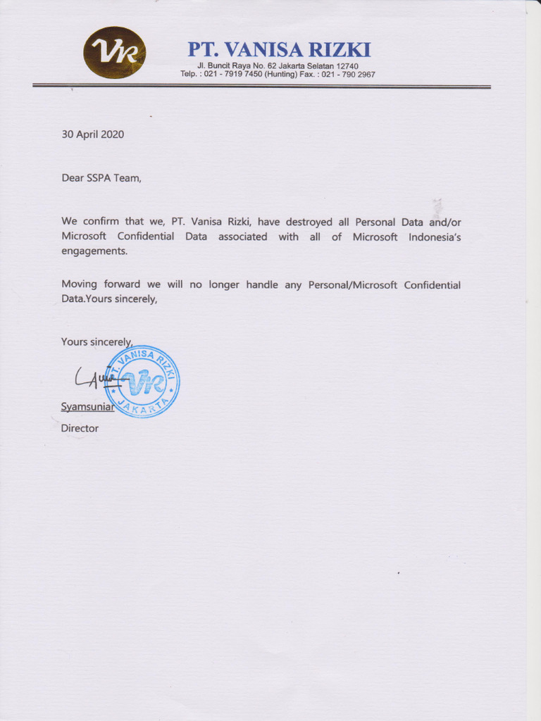 Surat Sspa Team | PDF