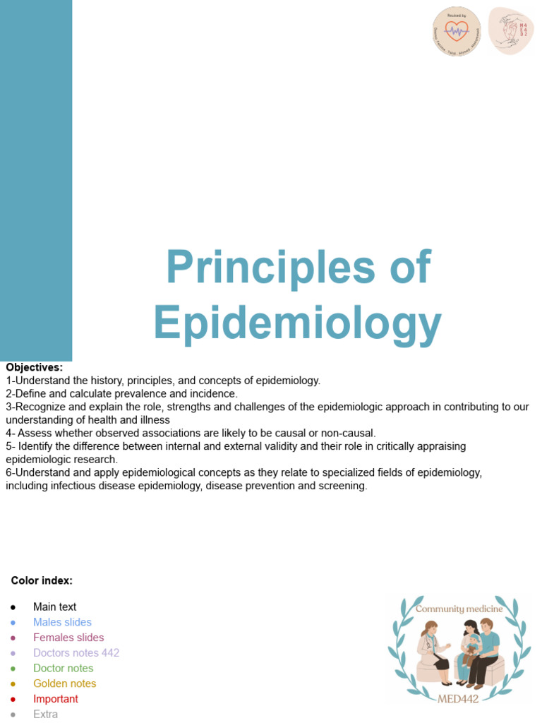 4 - Principles of Epidemiology | PDF