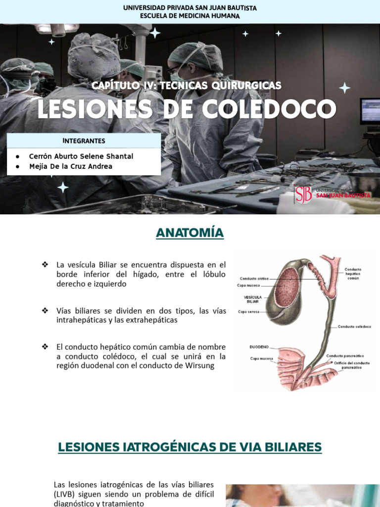 Lesiones de Coledoco | PDF