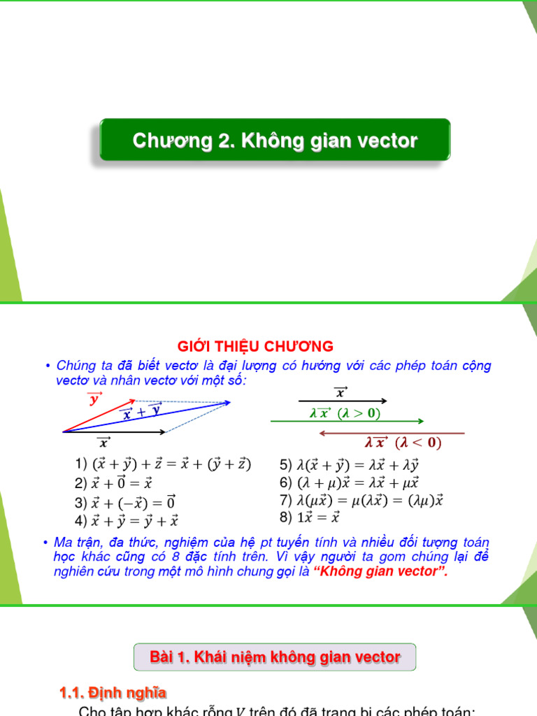Hien-Chuong2 - Khong Gian Vecto New | PDF