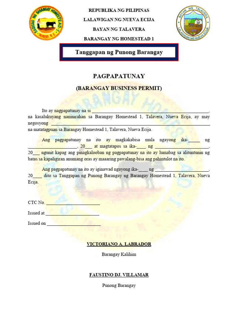 Business Permit | PDF