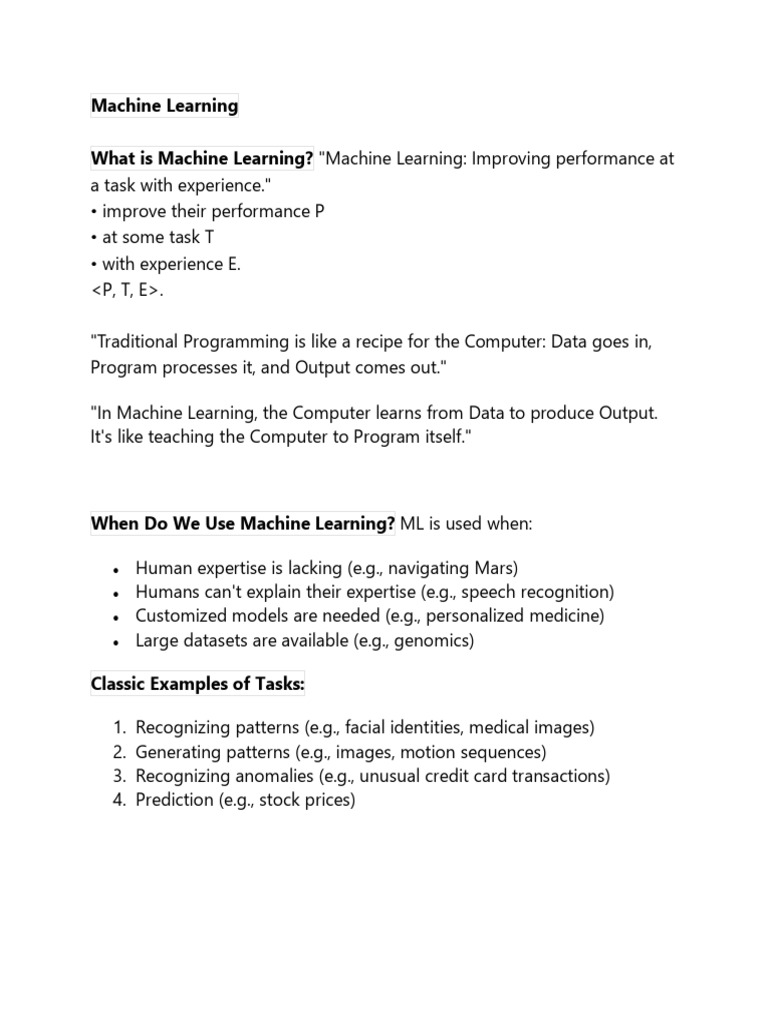 Machine Learning INTRO | PDF | Machine Learning | Statistical Classification