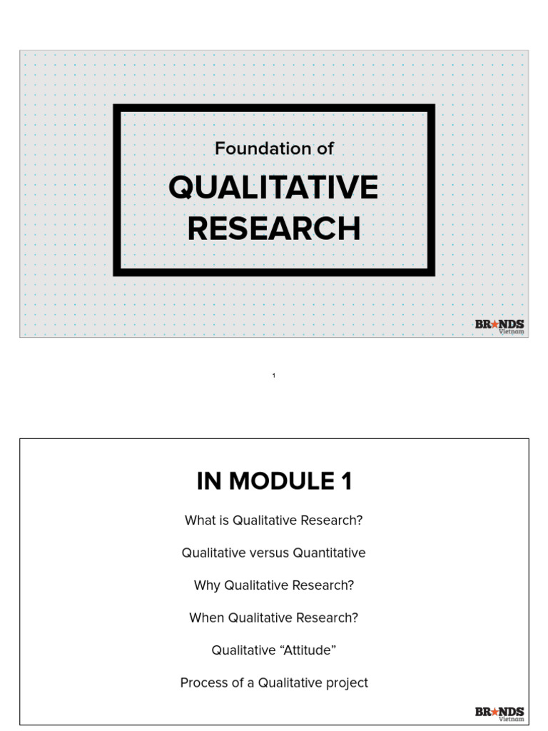 Qualitative Research Fundamentals Guide | PDF | Marketing | Qualitative ...
