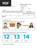 Flyers Practice Test - Reading & Writing | PDF