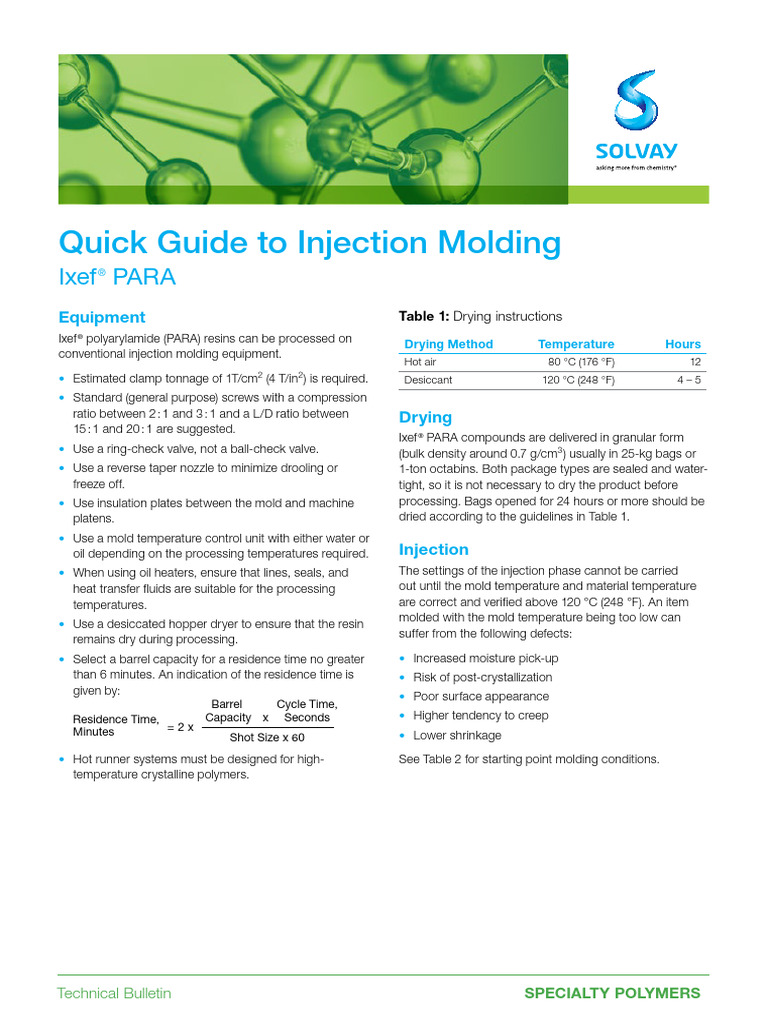 Ixef_PARA_Quick_Molding_Guide_EN | PDF | Secondary Sector Of The ...
