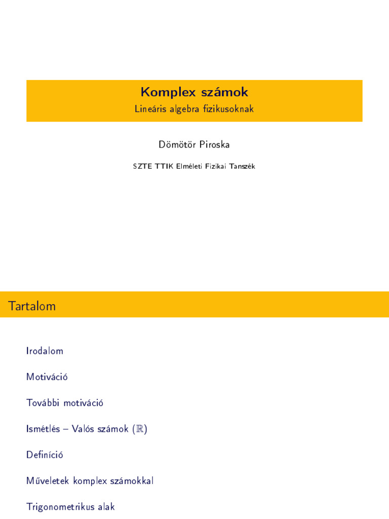 1 Linalg Lev Komplex | PDF