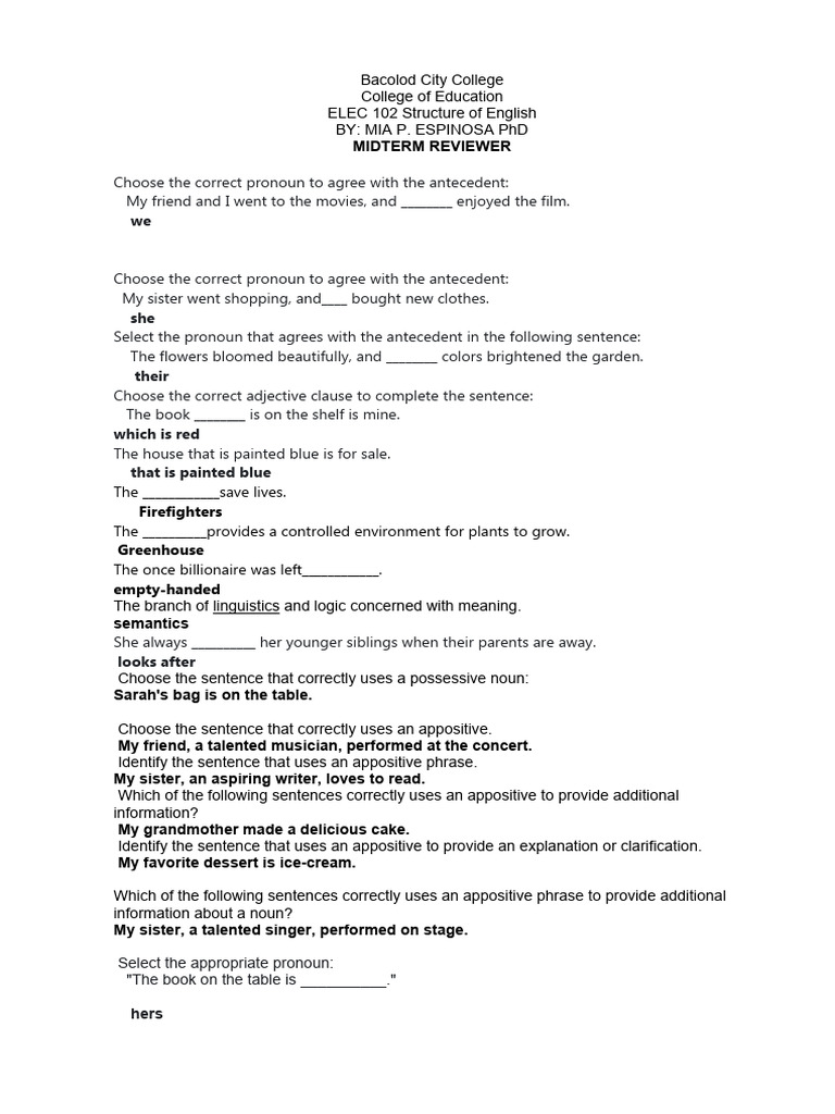 Midterm Reviewer | PDF