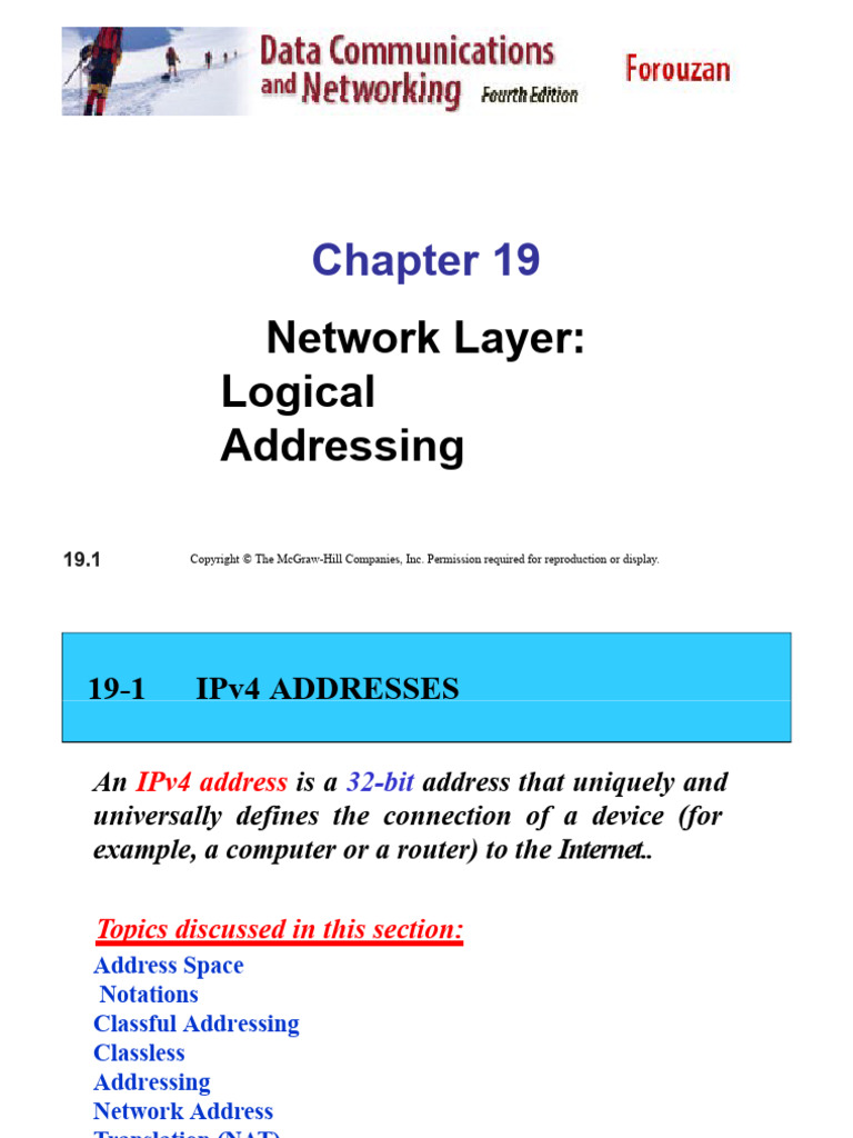 Chap19 Logical Address | PDF | I Pv6 | Internet