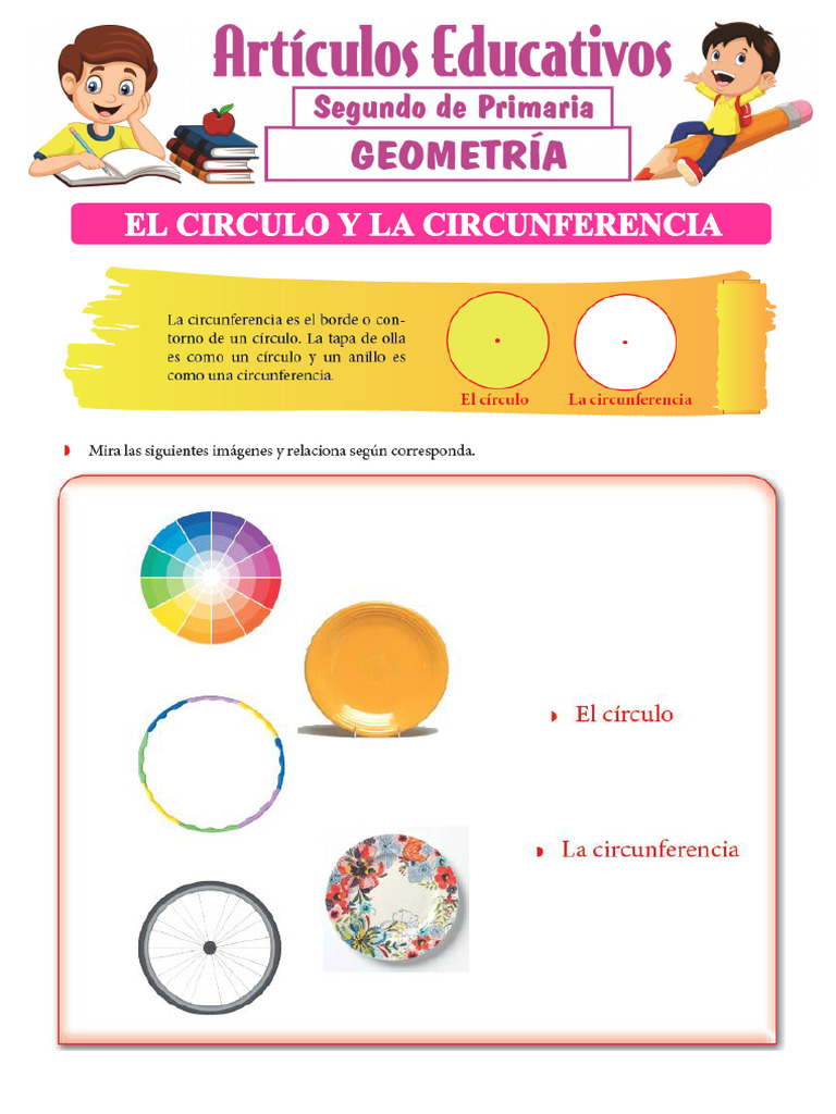 El Circulo y La Circunferencia para Segundo de Primaria | PDF