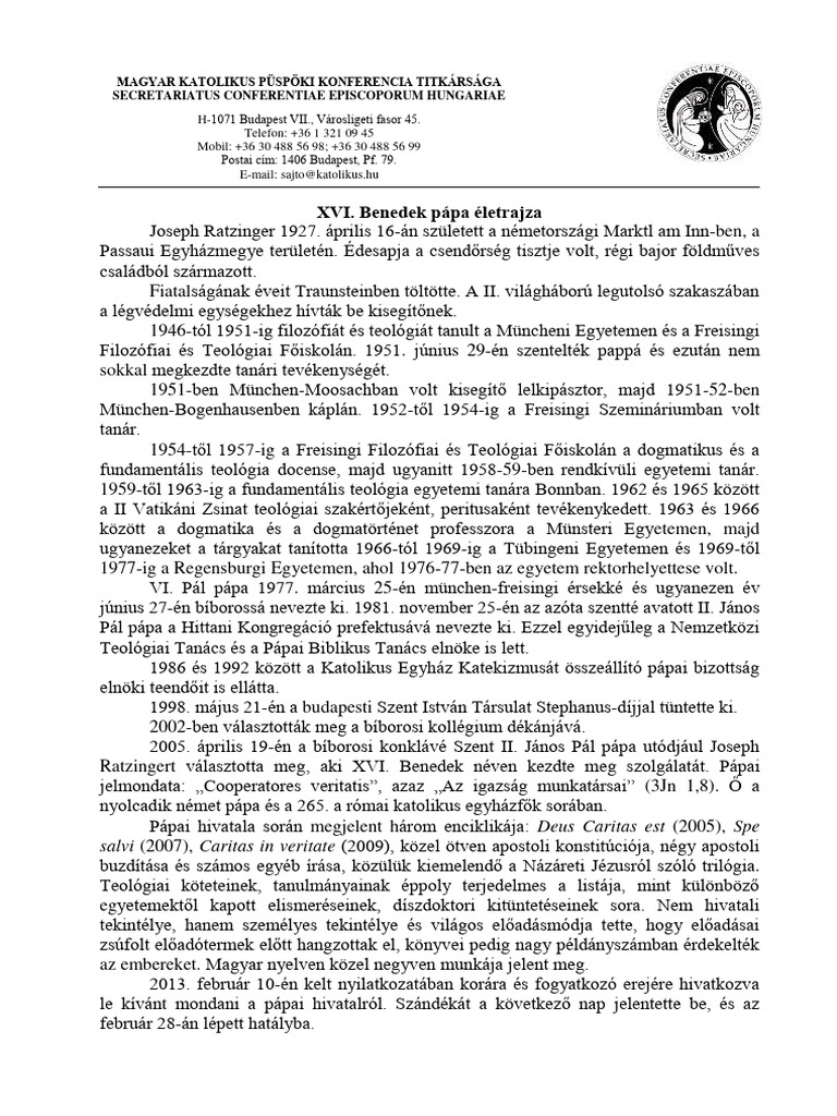 MKPK Xvi Benedek Jav1 | PDF