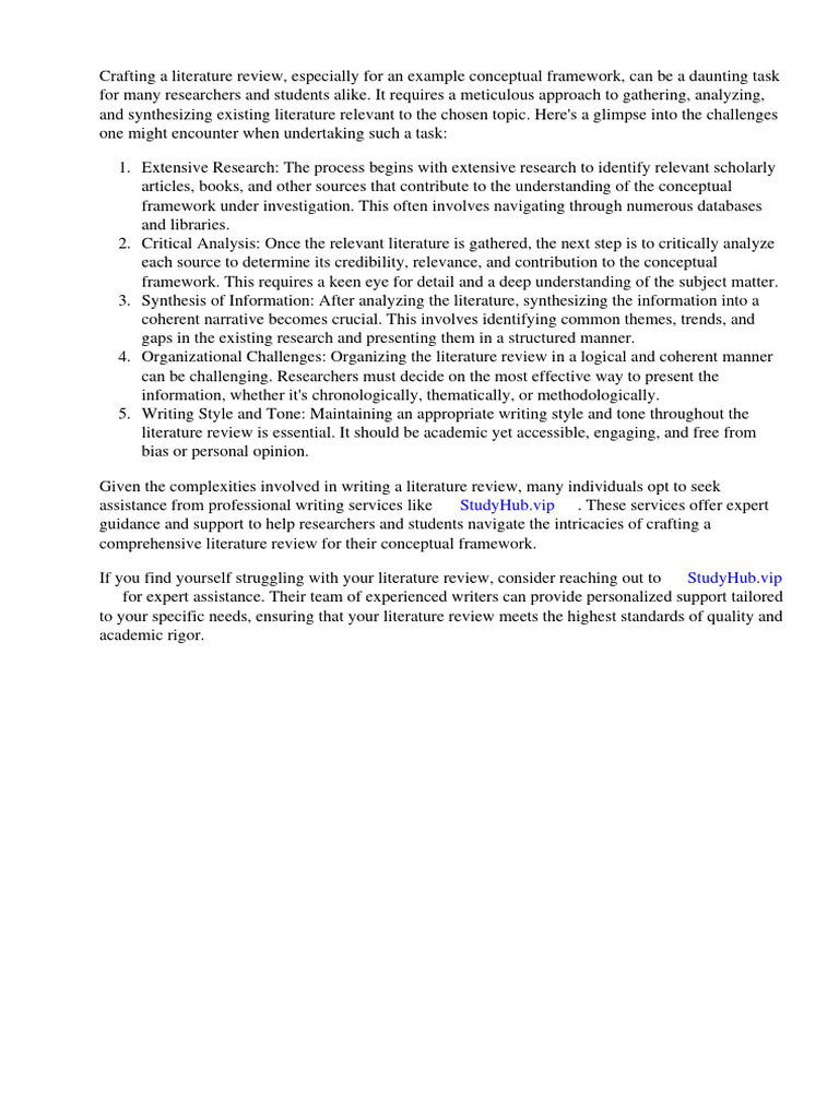 Example Conceptual Framework Literature Review Pdf Sustainability Community