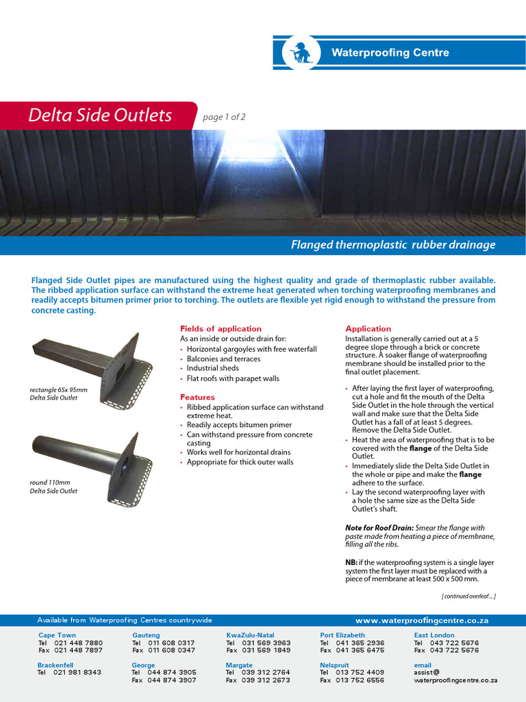 delta side outlets_v002 | PDF | Materials | Building Technology