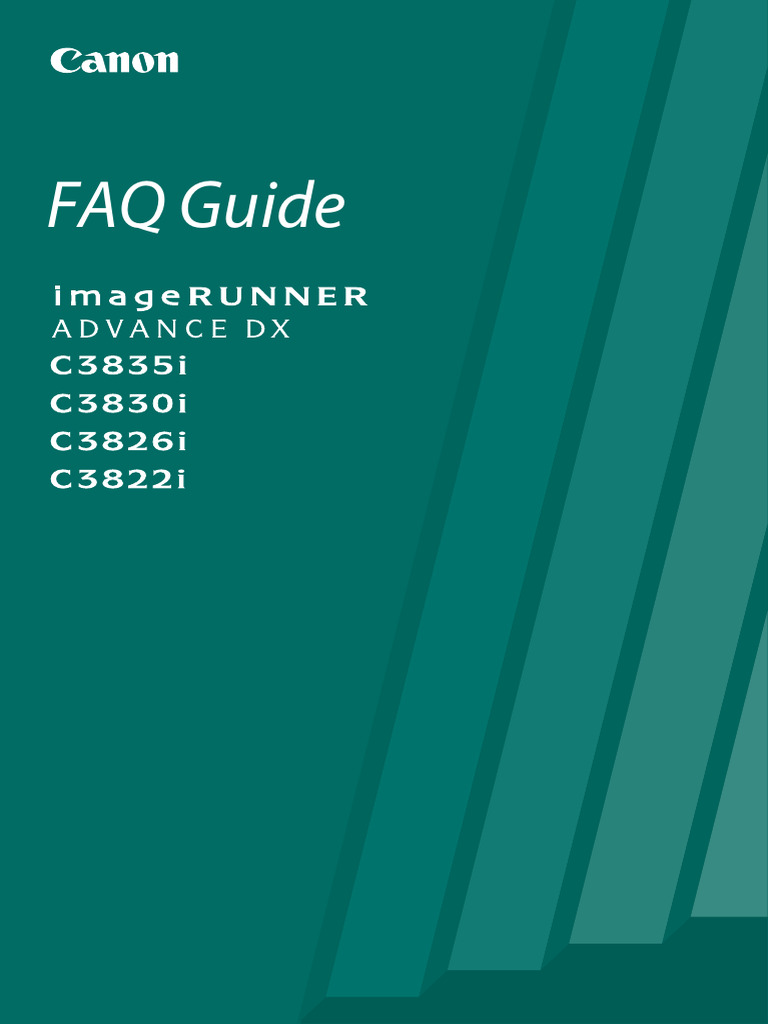 Canon IR DX C3822i - FAQ Guide | PDF | Envelope | Paper
