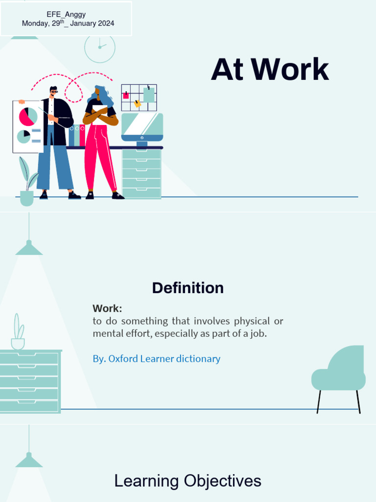 At Work - PDF | PDF | Vocabulary | Human Communication