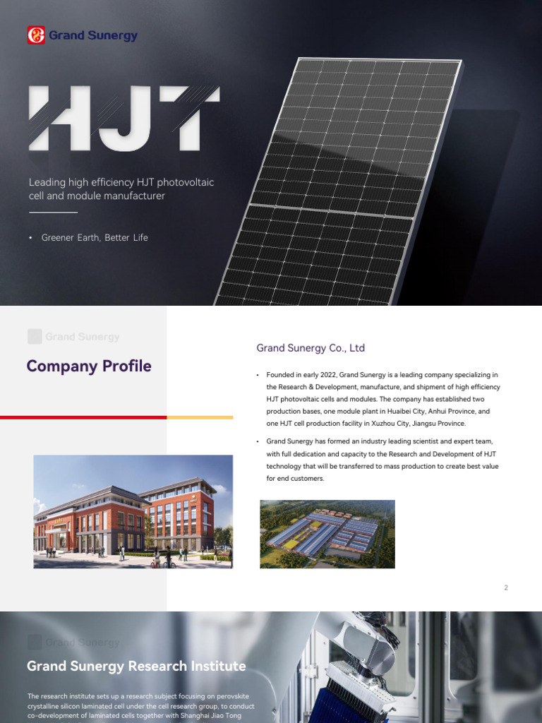 Grand Sunergy - Company Intro - EN-2023.7 | PDF