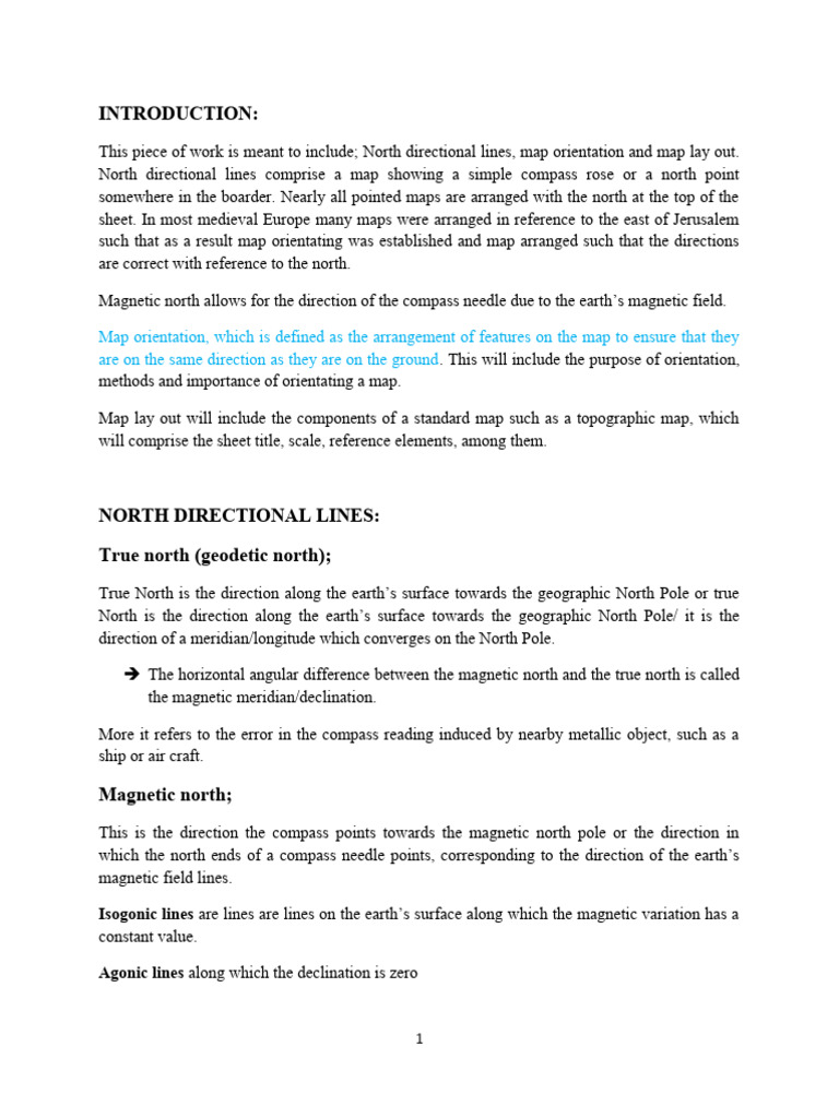 Map Orientation | PDF | Compass | Map