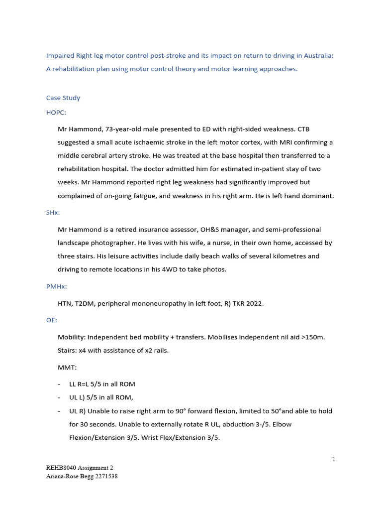 Neuro assignment 2 Final | PDF Neuro assignment 2 Final | PDF