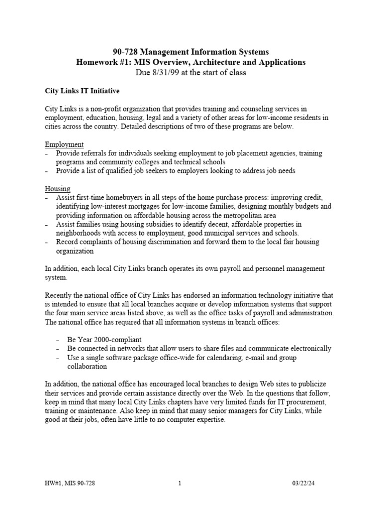 Homework 99 Fall 01 | PDF