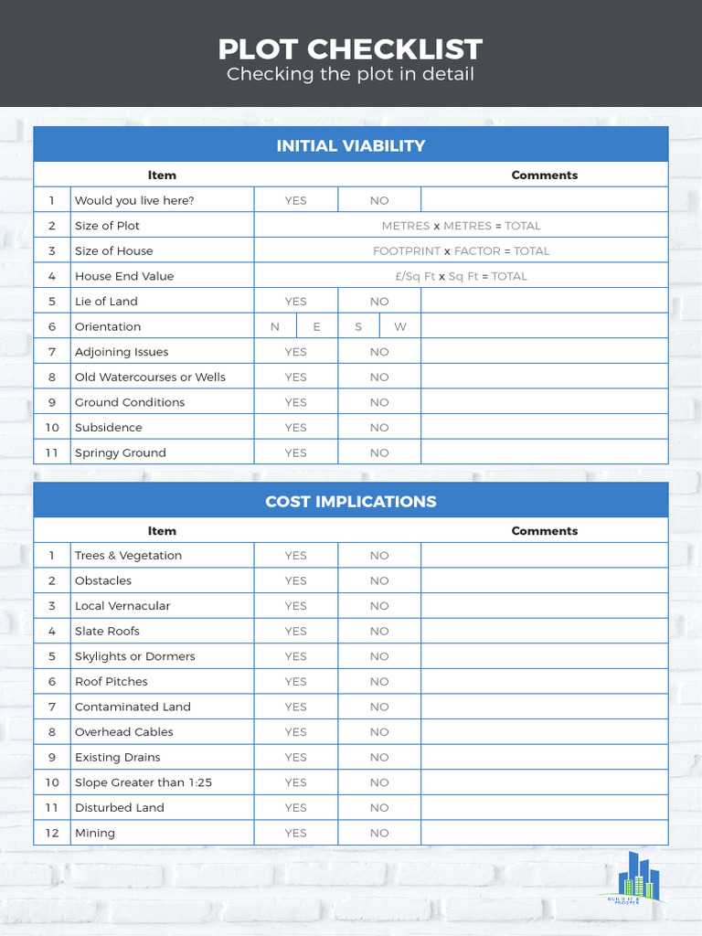 Plot Checklist | PDF