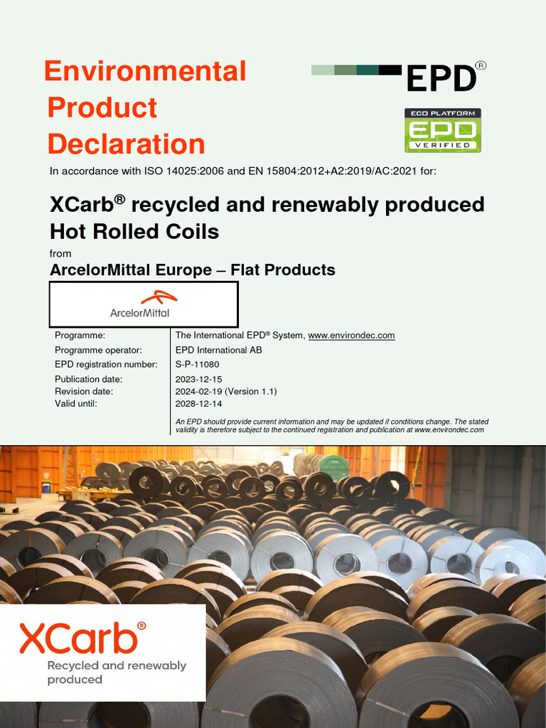 XCarb Recycled and Renewably Produced Hot Rolled Coils | PDF