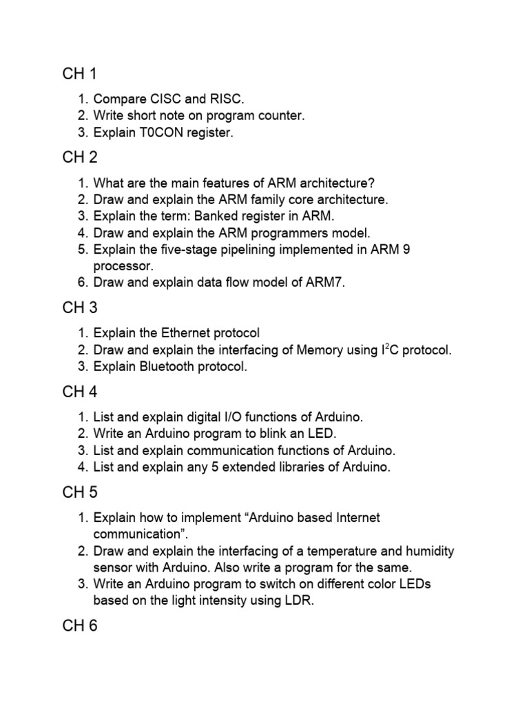 IMP- INTRODUCTION TO EMBEDED SYSTEMS | PDF