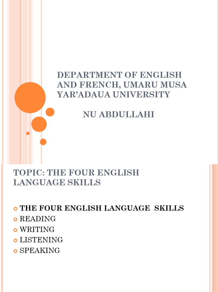 Teaching the Four English Skills | PDF
