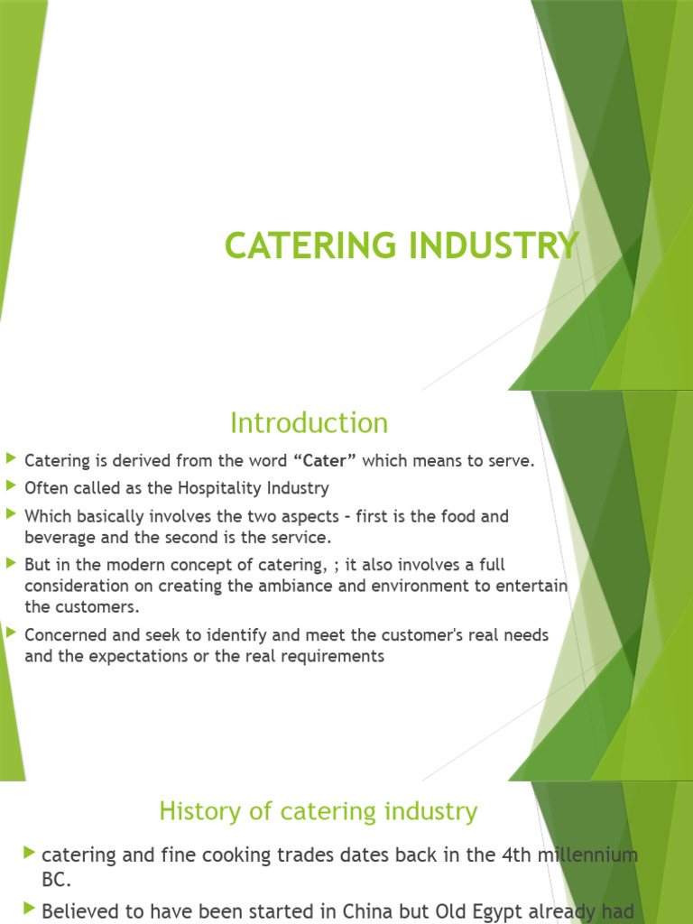 Overview of Welfare Catering Sector | PDF | Restaurants | Chef