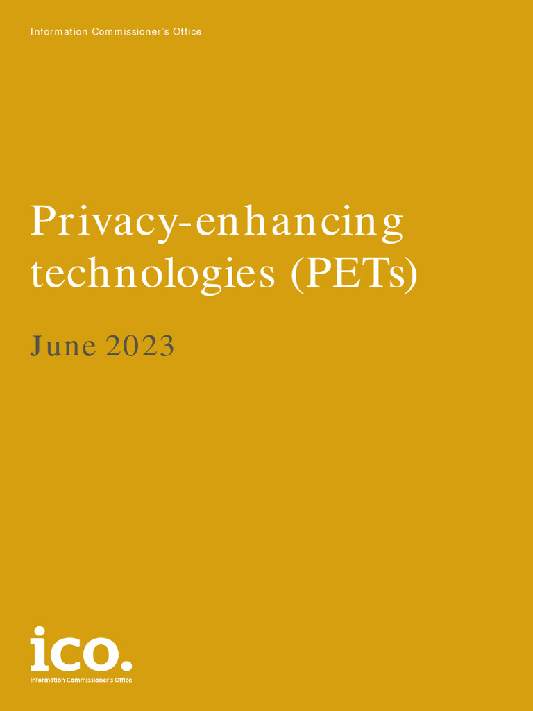 Privacy Enhancing Technologies 1 0 | PDF | Privacy | Security