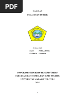 Makalah Pelayanan Publik | PDF | Karier & Perkembangan