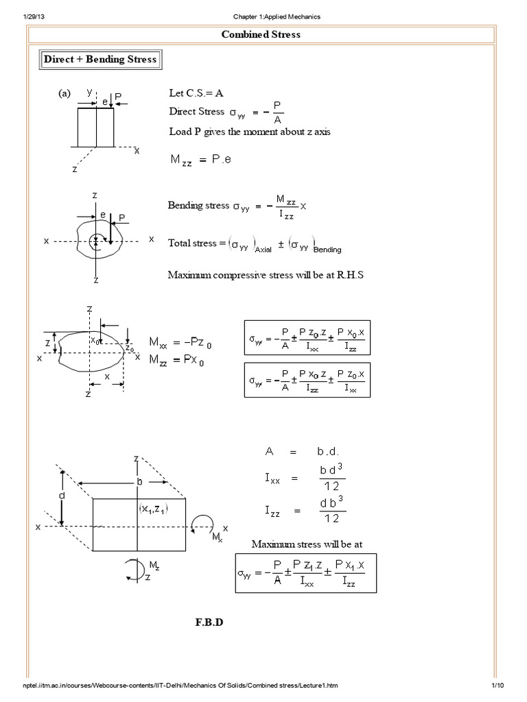 Chapter 1_Applied Mechanics | PDF