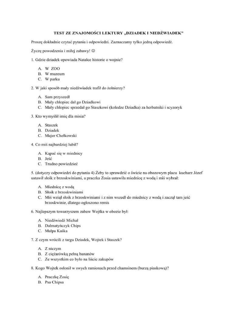 Dziadek I Niedzwiadek | PDF